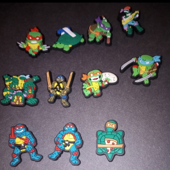 Other | Set Of 11 Teenage Mutant Ninja Turtle Croc Jibbitz | Poshmark